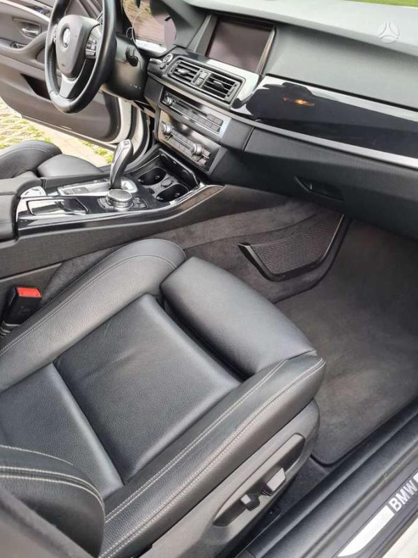 White BMW 520 2017 in Vilnius, with an engine capacity of 2.00 L and mileage of 185 thousand km for 16400 €, photo 6 on AUTOMOTO.COM.LV