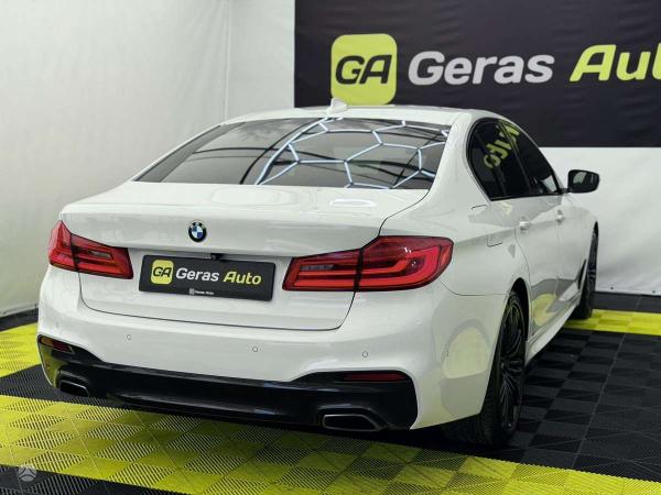 White BMW 520 2017 in Vilnius, with an engine capacity of 2.00 L and mileage of 200 thousand km for 21800 €, photo 4 on AUTOMOTO.COM.LV