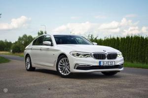 White BMW 520 2019 in Elektrenai, with an engine capacity of 2.00 L and mileage of 216 thousand km for 18950 €, photo  on AUTOMOTO.COM.LV