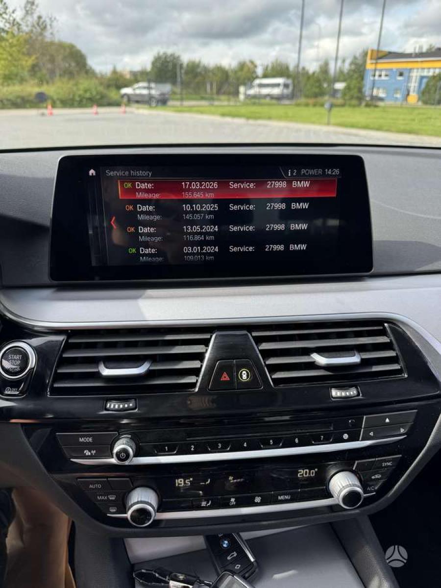 White BMW 520 2019 in Telschi, with an engine capacity of 2.00 L and mileage of 159 thousand km for 15999 €, photo 37 on AUTOMOTO.COM.LV