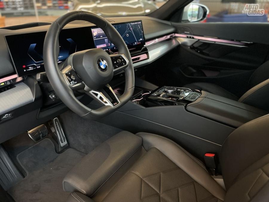 White BMW 520 2025 in Klaipeda, with an engine capacity of 2.00 L and mileage of 20 thousand km for 59771 €, photo 12 on AUTOMOTO.COM.LV