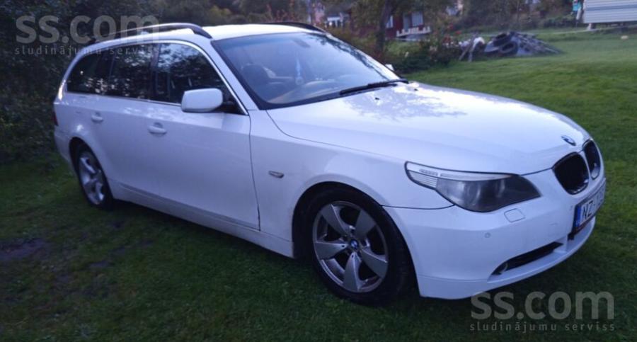 Balts BMW 520 2006 Jelgava, ar dzinēja tilpumu 2.00 L un nobraukumu 378 tūkst. km par 2600 €, foto 1 vietnē AUTOMOTO.COM.LV
