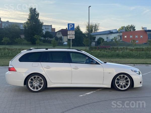 White BMW 520 2007 in Rezekne, with an engine capacity of 2.00 L and mileage of 0 thousand km for 6500 €, photo 3 on AUTOMOTO.COM.LV