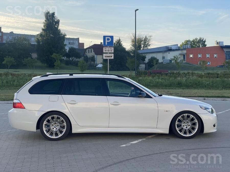 White BMW 520 2007 in Rezekne, with an engine capacity of 2.00 L and mileage of 0 thousand km for 6500 €, photo 4 on AUTOMOTO.COM.LV