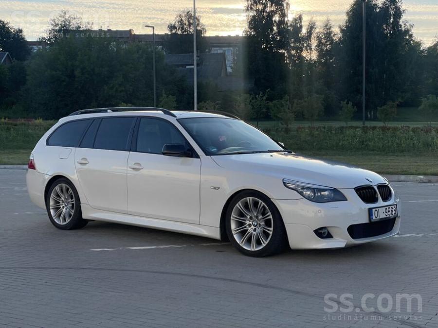White BMW 520 2007 in Rezekne, with an engine capacity of 2.00 L and mileage of 0 thousand km for 6500 €, photo 5 on AUTOMOTO.COM.LV