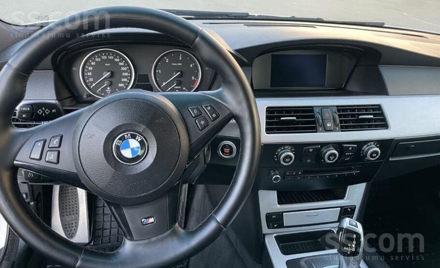 White BMW 520 2007 in Rezekne, with an engine capacity of 2.00 L and mileage of 0 thousand km for 6500 €, photo 14 on AUTOMOTO.COM.LV