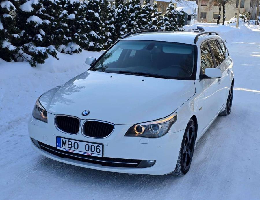 White BMW 520 2008 in Radviliskis, with an engine capacity of 2.00 L and mileage of 331 thousand km for 4200 €, photo 1 on AUTOMOTO.COM.LV