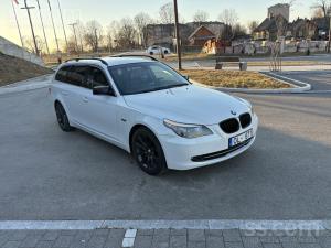 White BMW 520 2008 in Rezekne, with an engine capacity of 2.00 L and mileage of 294 thousand km for 4700 €, photo  on AUTOMOTO.COM.LV