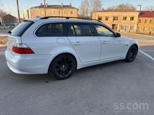White BMW 520 2008 in Rezekne, with an engine capacity of 2.00 L and mileage of 294 thousand km for 4700 €, photo 3 on AUTOMOTO.COM.LV