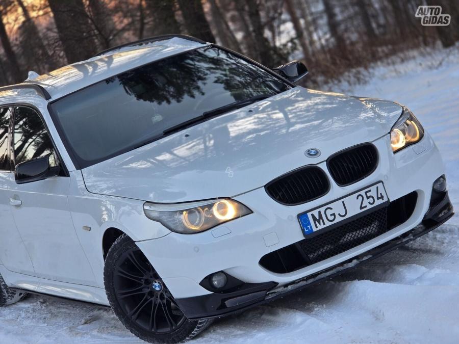White BMW 520 2009 in Radviliskis, with an engine capacity of 2.00 L and mileage of 339 thousand km for 5900 €, photo 7 on AUTOMOTO.COM.LV
