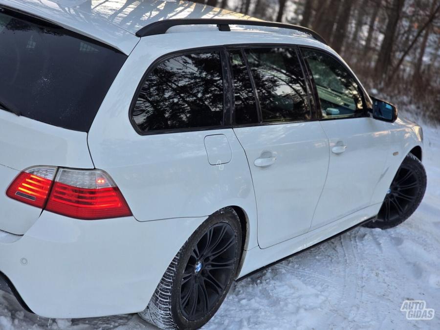 White BMW 520 2009 in Radviliskis, with an engine capacity of 2.00 L and mileage of 339 thousand km for 5900 €, photo 8 on AUTOMOTO.COM.LV