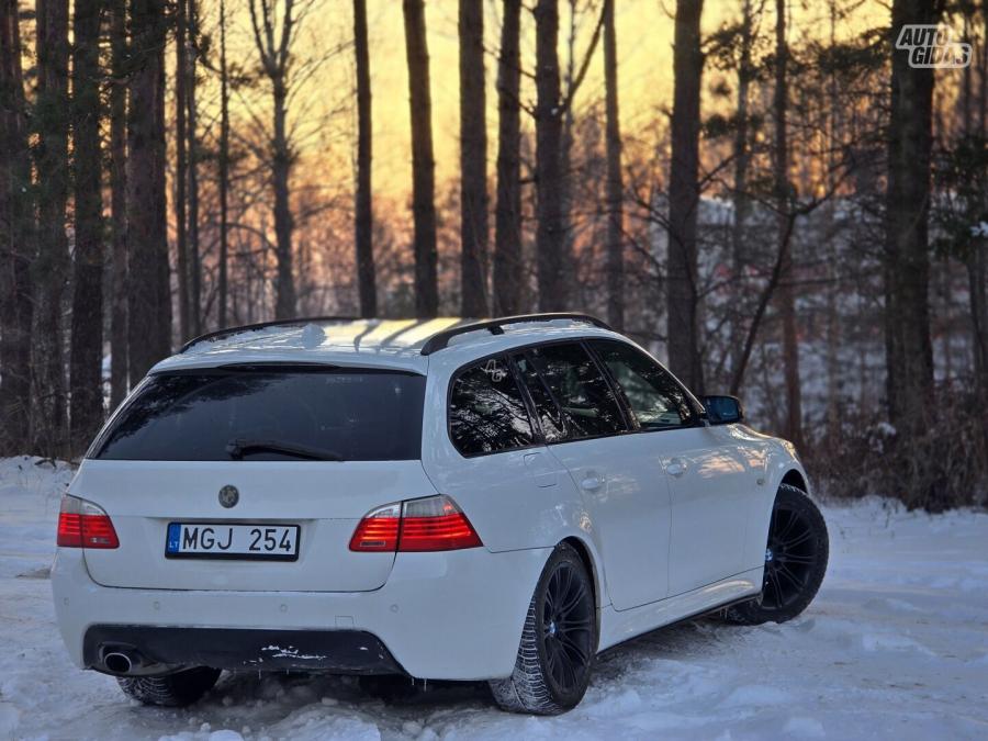 White BMW 520 2009 in Radviliskis, with an engine capacity of 2.00 L and mileage of 339 thousand km for 5900 €, photo 9 on AUTOMOTO.COM.LV