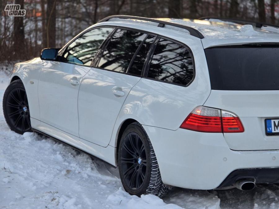 White BMW 520 2009 in Radviliskis, with an engine capacity of 2.00 L and mileage of 339 thousand km for 5900 €, photo 10 on AUTOMOTO.COM.LV