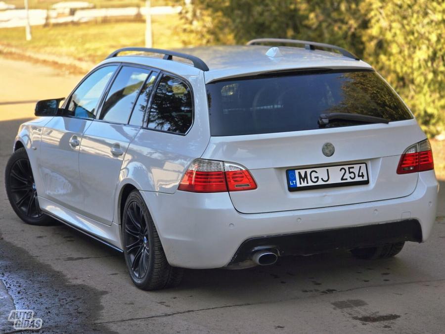 White BMW 520 2009 in Siauliai, with an engine capacity of 2.00 L and mileage of 340 thousand km for 5600 €, photo 7 on AUTOMOTO.COM.LV