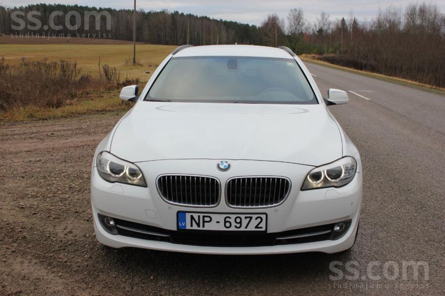 White BMW 520 2011 in Bauska, with an engine capacity of 2.00 L and mileage of 283 thousand km for 6300 €, photo 1 on AUTOMOTO.COM.LV