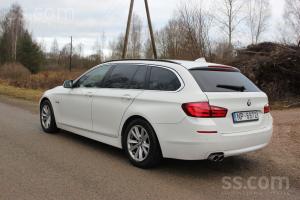 White BMW 520 2011 in Bauska, with an engine capacity of 2.00 L and mileage of 283 thousand km for 6300 €, photo 3 on AUTOMOTO.COM.LV