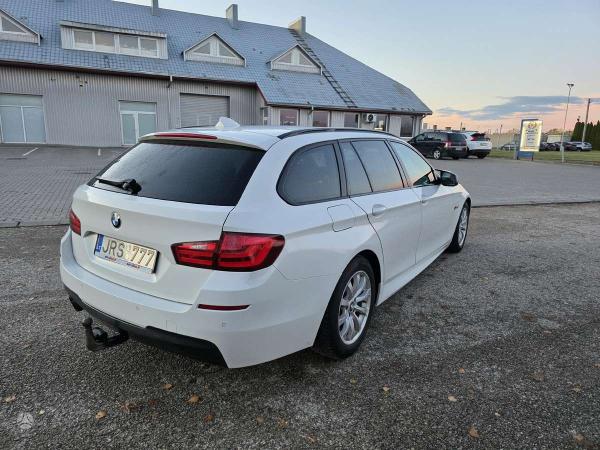 White BMW 520 2011 in Kaunas, with an engine capacity of 2.00 L and mileage of 330 thousand km for 8399 €, photo 6 on AUTOMOTO.COM.LV