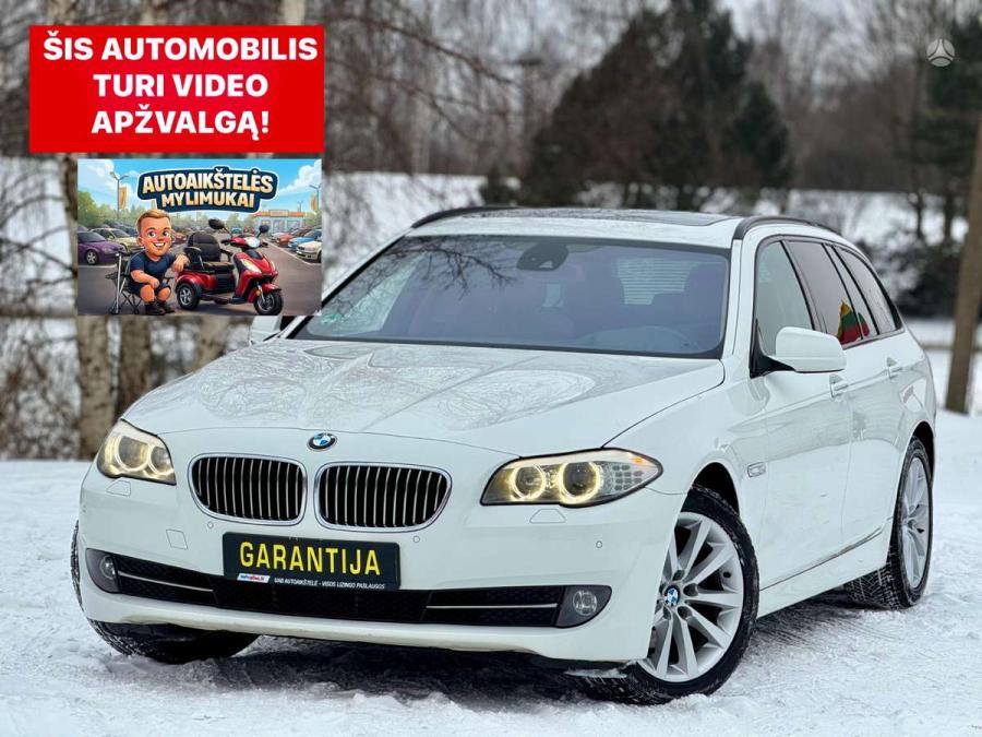 White BMW 520 2012 in Siauliai, with an engine capacity of 2.00 L and mileage of 259 thousand km for 10550 €, photo 2 on AUTOMOTO.COM.LV