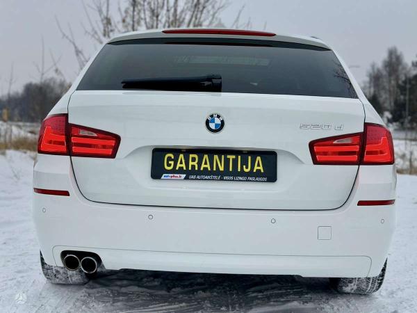 White BMW 520 2012 in Siauliai, with an engine capacity of 2.00 L and mileage of 259 thousand km for 10550 €, photo 6 on AUTOMOTO.COM.LV