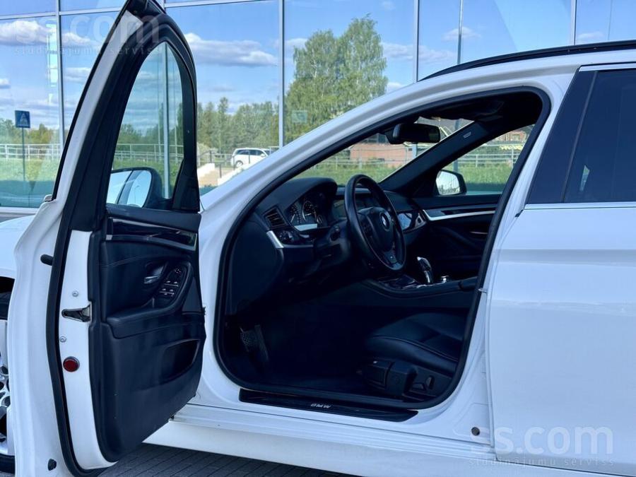 White BMW 520 2012 in Rezekne, with an engine capacity of 2.00 L and mileage of 277 thousand km for 7990 €, photo 8 on AUTOMOTO.COM.LV