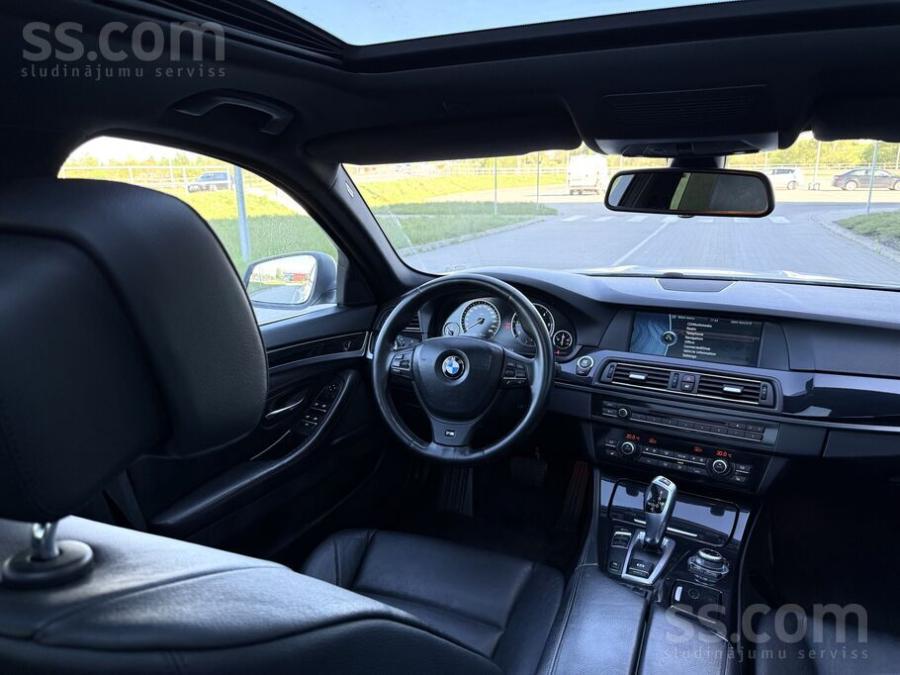 White BMW 520 2012 in Rezekne, with an engine capacity of 2.00 L and mileage of 277 thousand km for 7990 €, photo 13 on AUTOMOTO.COM.LV