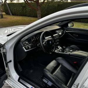 White BMW 520 2012 in Vilnius, with an engine capacity of 2.00 L and mileage of 226 thousand km for 7250 €, photo 6 on AUTOMOTO.COM.LV