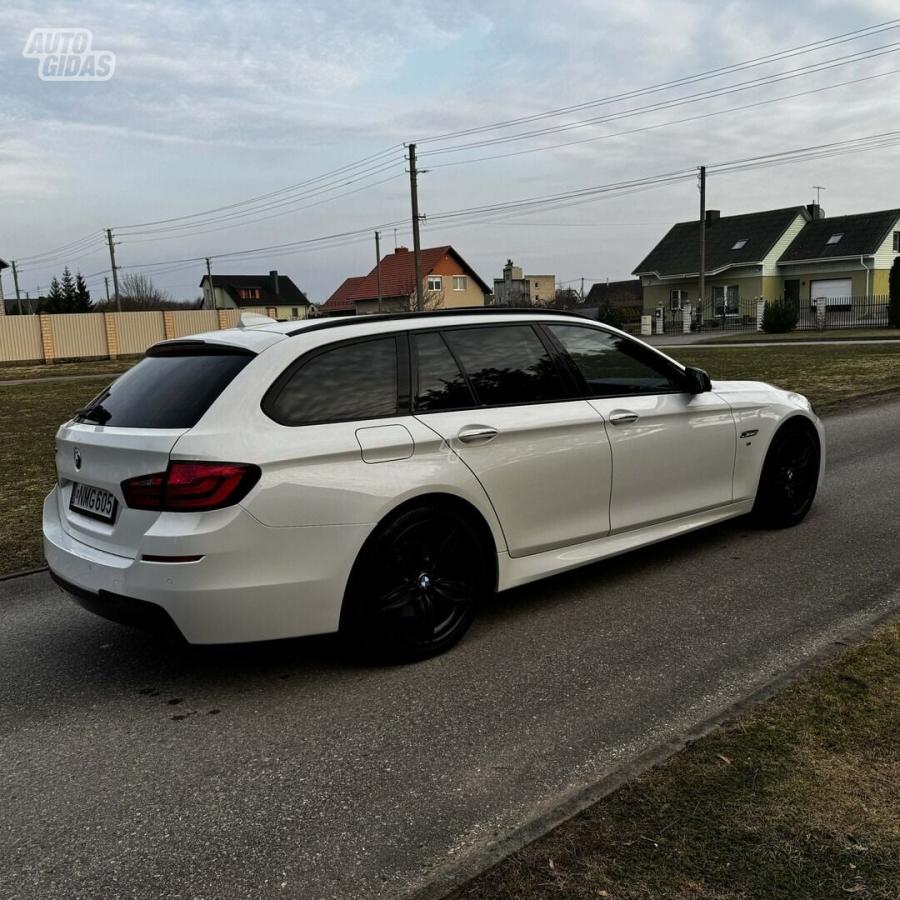 White BMW 520 2012 in Vilnius, with an engine capacity of 2.00 L and mileage of 226 thousand km for 7250 €, photo 7 on AUTOMOTO.COM.LV