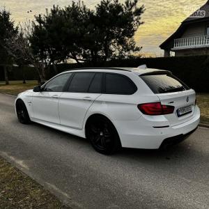 White BMW 520 2012 in Vilnius, with an engine capacity of 2.00 L and mileage of 226 thousand km for 7250 €, photo 8 on AUTOMOTO.COM.LV