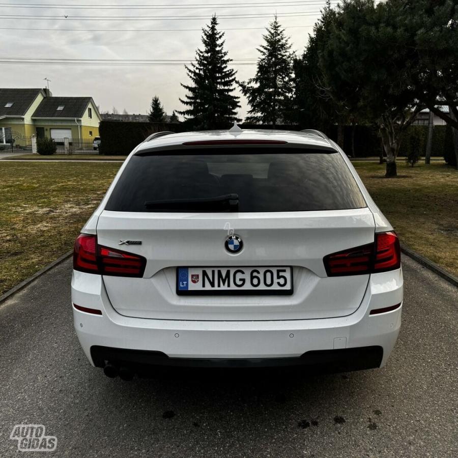 White BMW 520 2012 in Vilnius, with an engine capacity of 2.00 L and mileage of 226 thousand km for 7250 €, photo 13 on AUTOMOTO.COM.LV