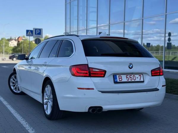 White BMW 520 2012 in Rezekne, with an engine capacity of 2.00 L and mileage of 277 thousand km for 7990 €, photo 4 on AUTOMOTO.COM.LV