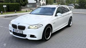 White BMW 520 2012 in Vilnius, with an engine capacity of 2.00 L and mileage of 314 thousand km for 9500 €, photo 3 on AUTOMOTO.COM.LV