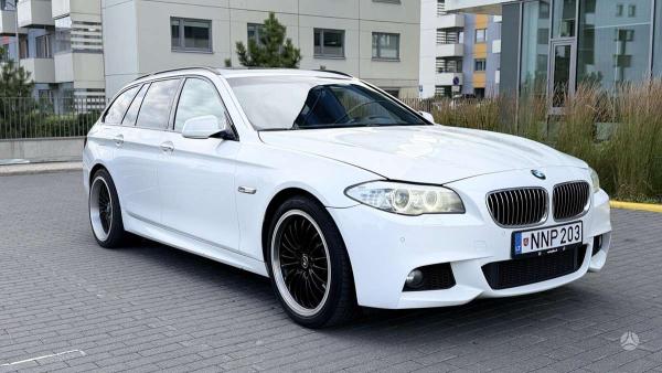 White BMW 520 2012 in Vilnius, with an engine capacity of 2.00 L and mileage of 314 thousand km for 9500 €, photo 7 on AUTOMOTO.COM.LV
