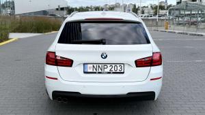 White BMW 520 2012 in Vilnius, with an engine capacity of 2.00 L and mileage of 314 thousand km for 9500 €, photo 15 on AUTOMOTO.COM.LV