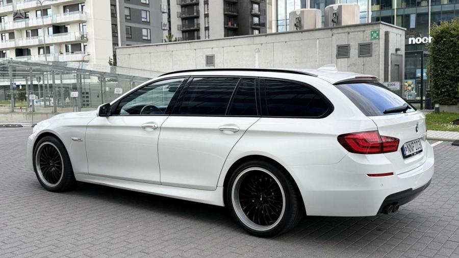 White BMW 520 2012 in Vilnius, with an engine capacity of 2.00 L and mileage of 314 thousand km for 9500 €, photo 18 on AUTOMOTO.COM.LV