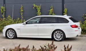 White BMW 520 2012 in Vilnius, with an engine capacity of 2.00 L and mileage of 330 thousand km for 7999 €, photo 6 on AUTOMOTO.COM.LV