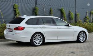White BMW 520 2012 in Vilnius, with an engine capacity of 2.00 L and mileage of 330 thousand km for 7999 €, photo 7 on AUTOMOTO.COM.LV