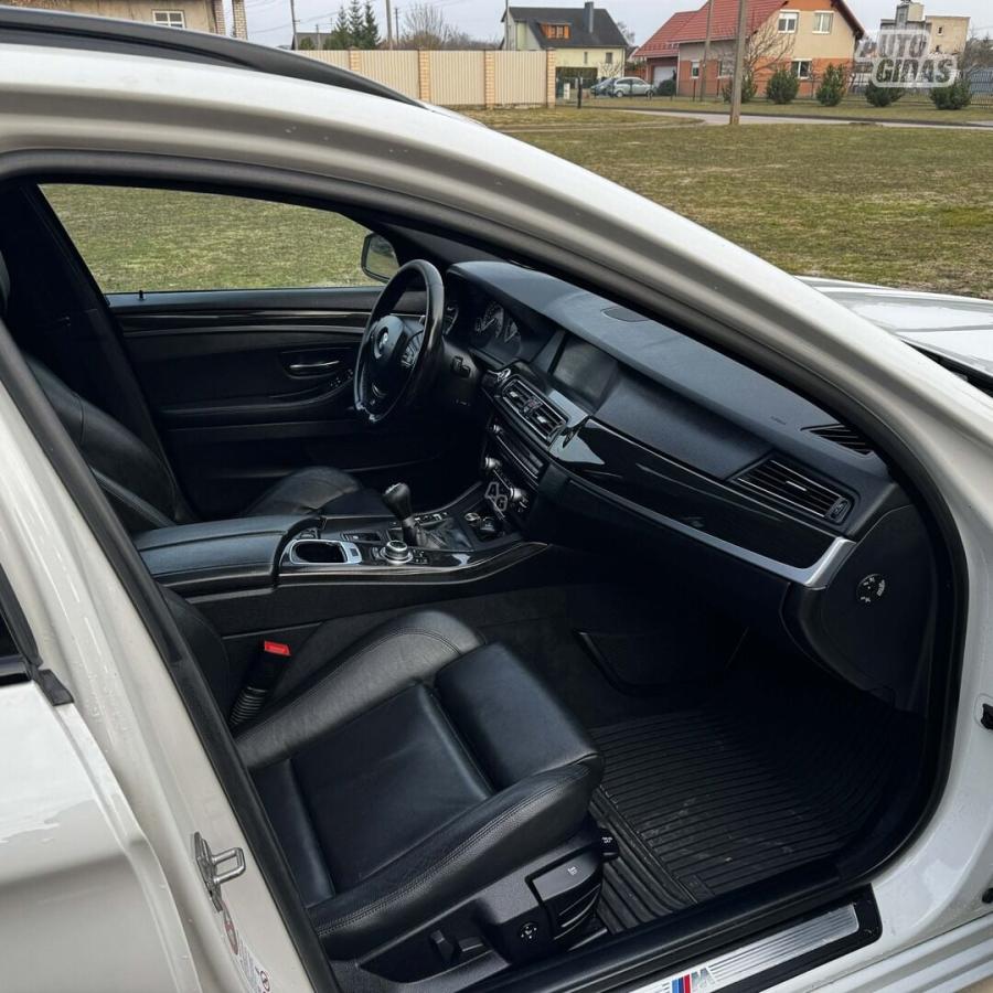 White BMW 520 2012 in Vilnius, with an engine capacity of 2.00 L and mileage of 233 thousand km for 6750 €, photo 11 on AUTOMOTO.COM.LV