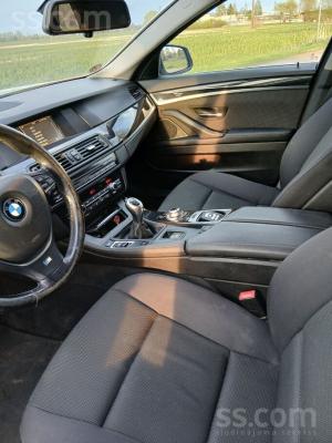 White BMW 520 2013 in Bauska, with an engine capacity of 2.00 L and mileage of 311 thousand km for 6250 €, photo 6 on AUTOMOTO.COM.LV