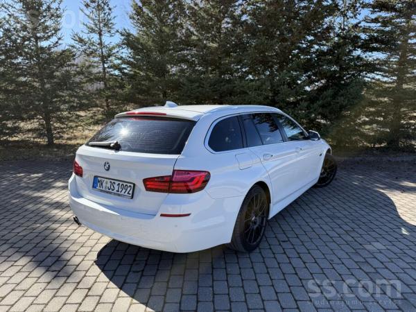 White BMW 520 2013 in Cesis, with an engine capacity of 2.00 L and mileage of 310 thousand km for 9850 €, photo 4 on AUTOMOTO.COM.LV