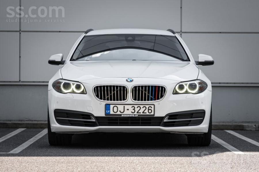 White BMW 520 2013 in Riga, with an engine capacity of 2.00 L and mileage of 223 thousand km for 9750 €, photo 3 on AUTOMOTO.COM.LV