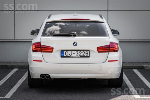 White BMW 520 2013 in Riga, with an engine capacity of 2.00 L and mileage of 223 thousand km for 9750 €, photo 5 on AUTOMOTO.COM.LV