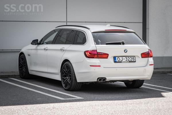 White BMW 520 2013 in Riga, with an engine capacity of 2.00 L and mileage of 223 thousand km for 9750 €, photo 6 on AUTOMOTO.COM.LV
