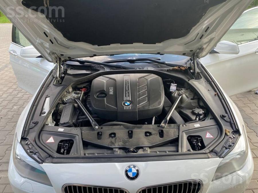 White BMW 520 2013 in Riga, with an engine capacity of 2.00 L and mileage of 337 thousand km for 8400 €, photo 15 on AUTOMOTO.COM.LV