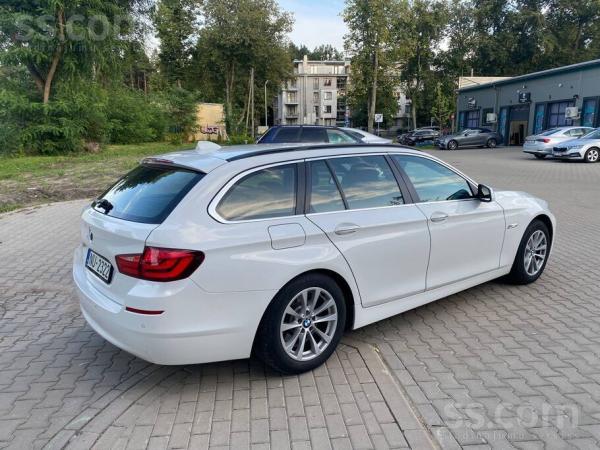 BMW 520 2013 in Riga on AUTOMOTO.COM.LV White BMW 520 2013 in Riga, with an engine capacity of 2.00 L and mileage of 337 thousand km for 8400 €, photo 10 on AUTOMOTO.COM.LV
