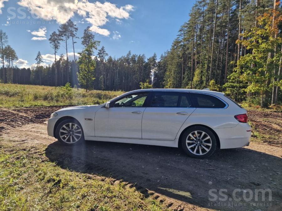 White BMW 520 2013 in Bauska, with an engine capacity of 2.00 L and mileage of 448 thousand km for 5900 €, photo 7 on AUTOMOTO.COM.LV