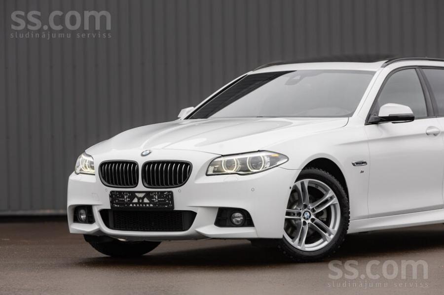 White BMW 520 2014 in Jelgava, with an engine capacity of 2.00 L and mileage of 0 thousand km for 14500 €, photo 2 on AUTOMOTO.COM.LV