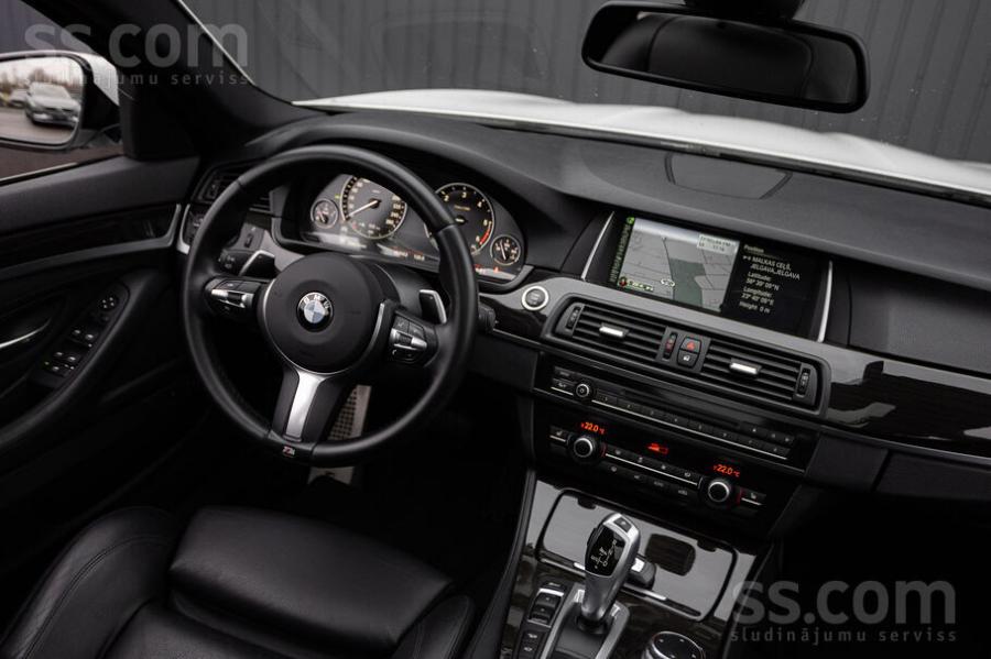 White BMW 520 2014 in Jelgava, with an engine capacity of 2.00 L and mileage of 0 thousand km for 14500 €, photo 14 on AUTOMOTO.COM.LV