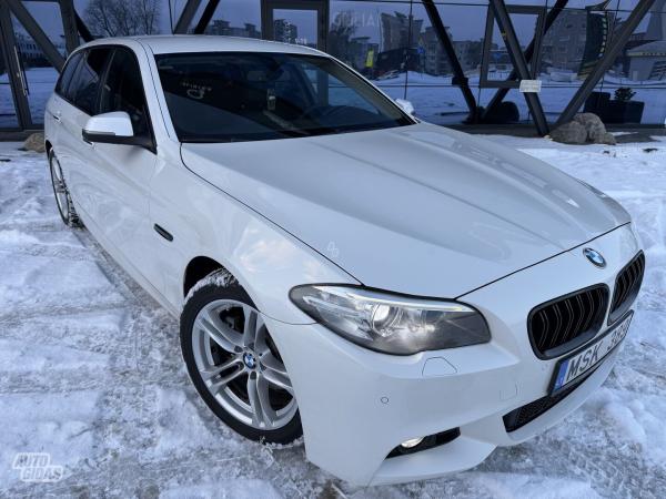 White BMW 520 2014 in Kaunas, with an engine capacity of 2.00 L and mileage of 352 thousand km for 11900 €, photo 3 on AUTOMOTO.COM.LV