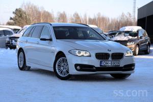 White BMW 520 2014 in Jelgava, with an engine capacity of 2.00 L and mileage of 0 thousand km for 9750 €, photo 3 on AUTOMOTO.COM.LV