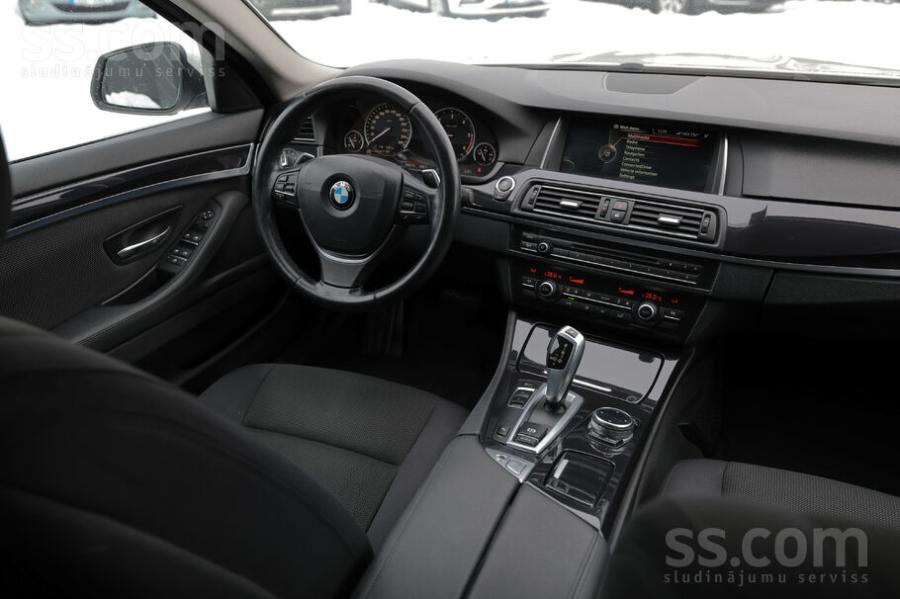 White BMW 520 2014 in Jelgava, with an engine capacity of 2.00 L and mileage of 0 thousand km for 9750 €, photo 14 on AUTOMOTO.COM.LV